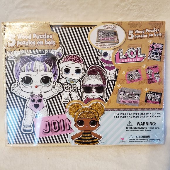 L.O.L. Surprise! | Toys | Lol Surprise 5 Wooden Puzzles W Wooden ...